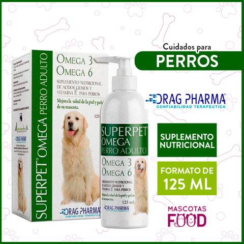 Suplemento Nutricional Superpet Omega para Perros Adultos Drag Pharma ...