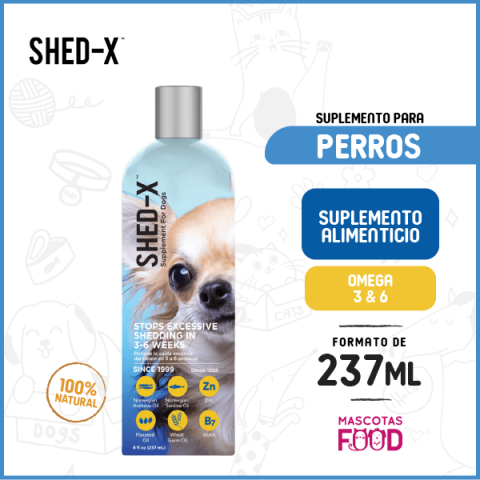 Suplemento para evitar caída excesiva de pelos para Perros Shed-X 237 ...