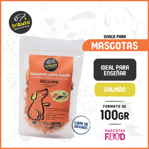 Snack Liofilizado para entrenamiento Tributo Sabor Salmon con manzana ...